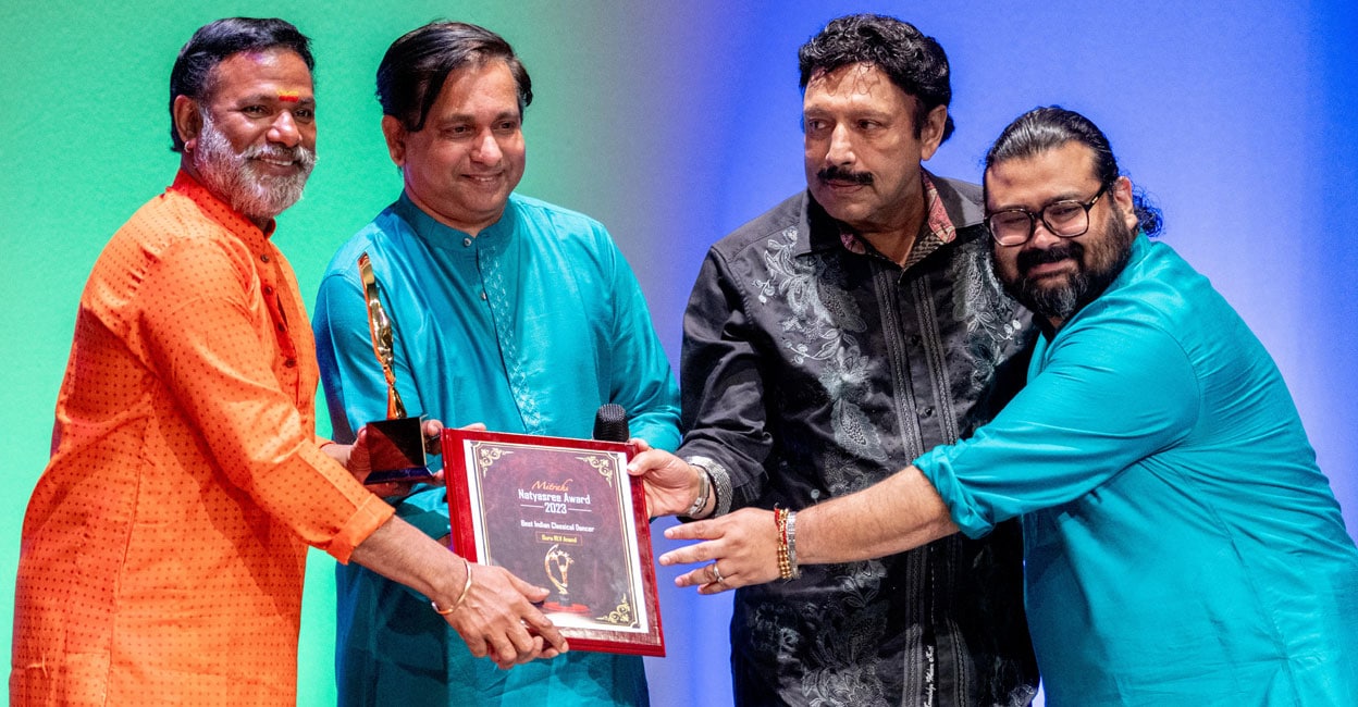 മിത്രാസ് നാട്യശ്രീ പുരസ്കാരം പ്രശസ്ത ഗുരു ശ്രീ ആർ എൽ വി ആനന്ദിന്