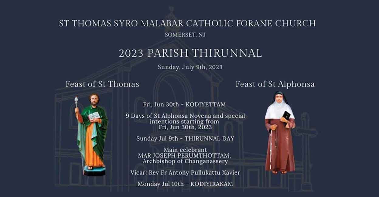 സോമര്‍സെറ്റ് സെന്‍റ് തോമസ് ഫൊറോനാ ദേവാലയത്തില്‍ വിശുദ്ധ ...