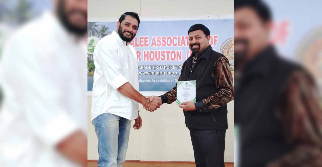 സജി പുല്ലാടിന് മലയാളി അസോസിയേഷൻ ഓഫ് ഗ്രേറ്റർ ഹൂസ്റ്റണിന്റെ പുരസ്കാരം ...
