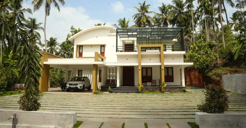 പച്ചപ്പിനു നടുവിൽ ഒരു കിളിക്കൂട് | Contemporary House | Cost Effective Home