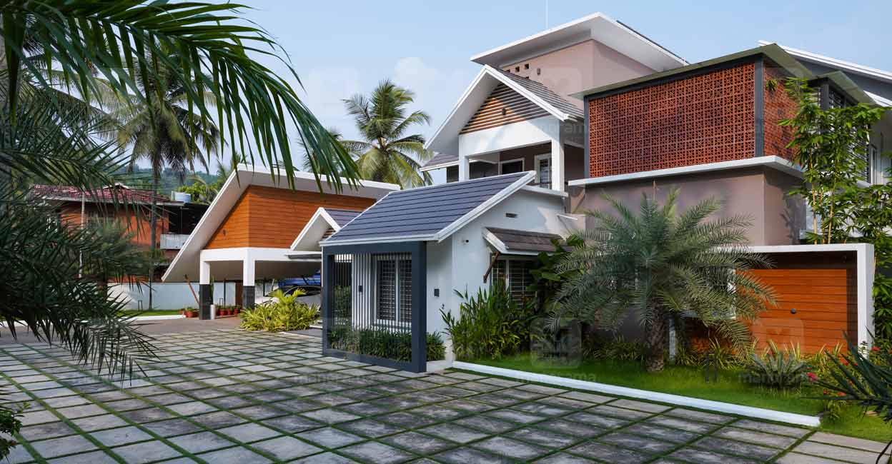 ആഡംബരം നിറയുന്ന ഫ്യൂഷൻവീട്