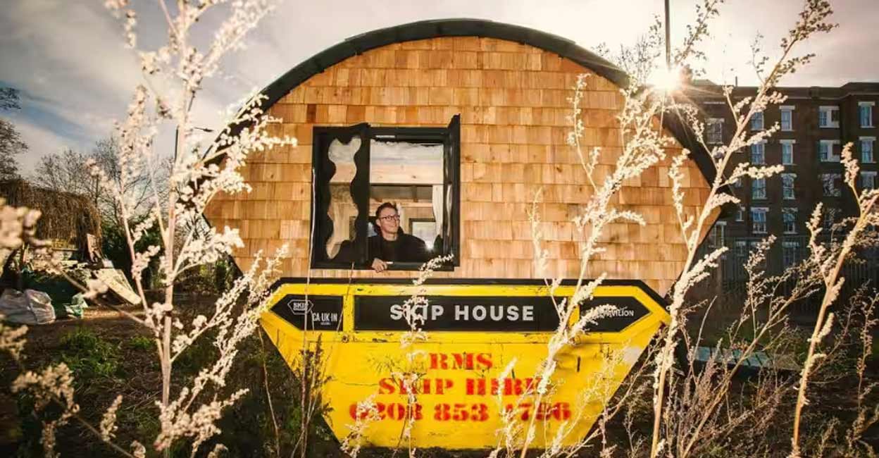 എന്തൊരു ബുദ്ധി! വേസ്റ്റ് കണ്ടെയ്നറിനെ വീടാക്കി മാറ്റി! കാശും ലാഭം