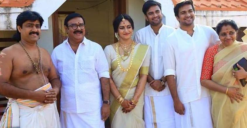 മണിയൻ പിള്ള രാജുവിന്റെ മകൻ സച്ചിൻ വിവാഹിതനായി; ചിത്രങ്ങൾ | Maniyanpilla ...