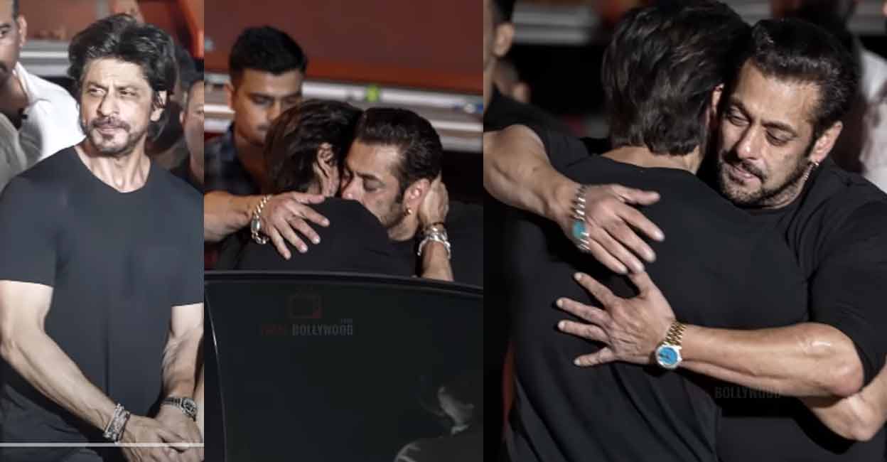 ഷാറുഖിനെ ചേർത്തുപിടിച്ച് സൽമാൻ; വൈറല്‍ വിഡിയോ | Shahrukh Khan Salman Khan