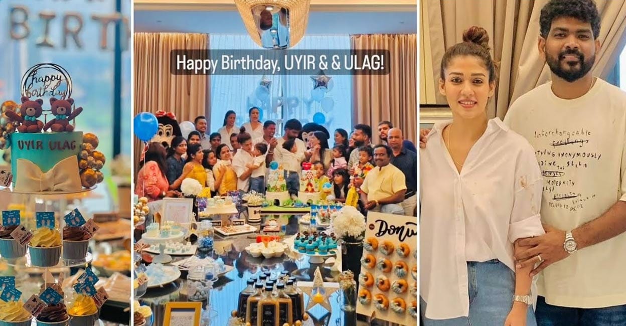 മക്കളുടെ പിറന്നാൾ ആഘോഷം വിദേശച്ചുവച്ച് നടത്തി നയൻതാരയും വിഘ്നേശും ...