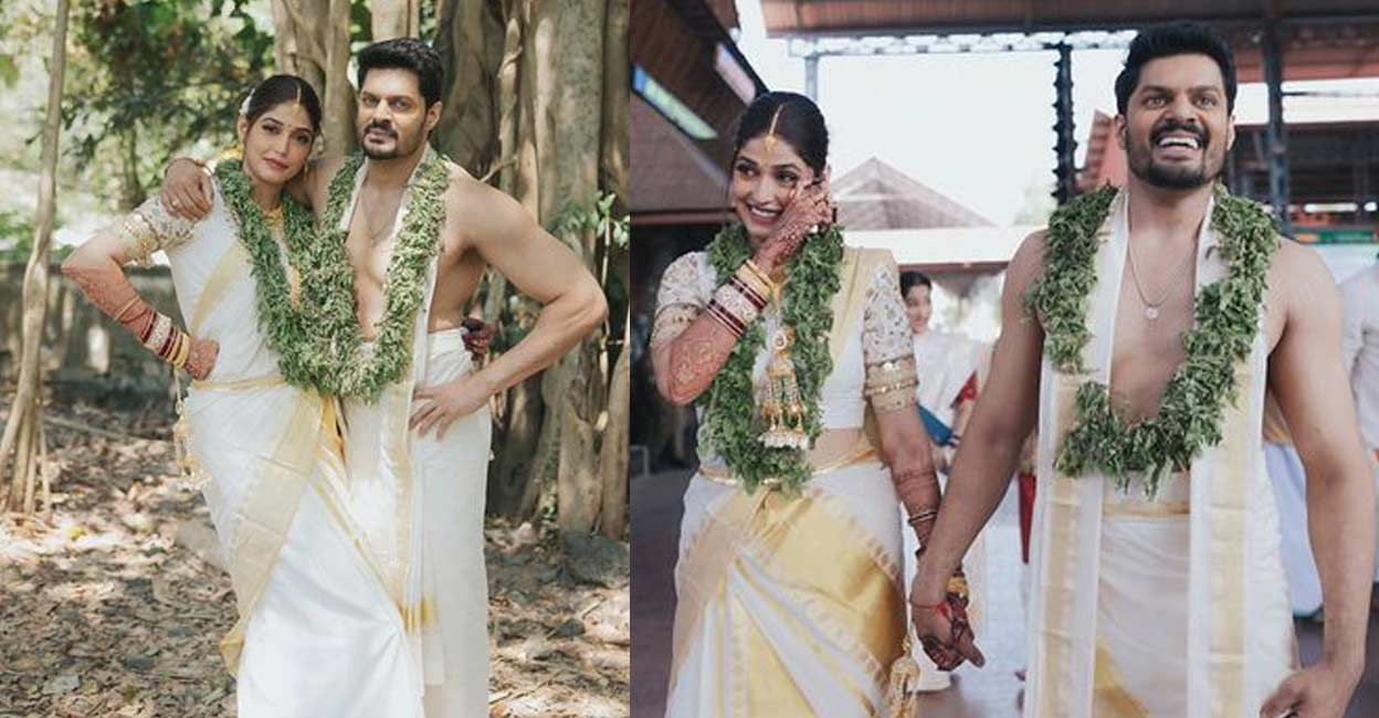 വിവാഹച്ചിത്രങ്ങളുമായി നടൻ സുദേവ് നായർ; വധു അമര്‍ദീപ് പഞ്ചാബി മോഡ ...