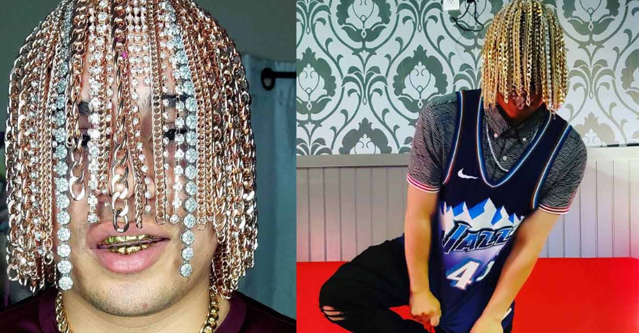 സ്വർണച്ചെയിനുകൾ തുന്നിച്ചേർത്ത തലയോട്ടി, പല്ലിലും പരീക്ഷണം ...