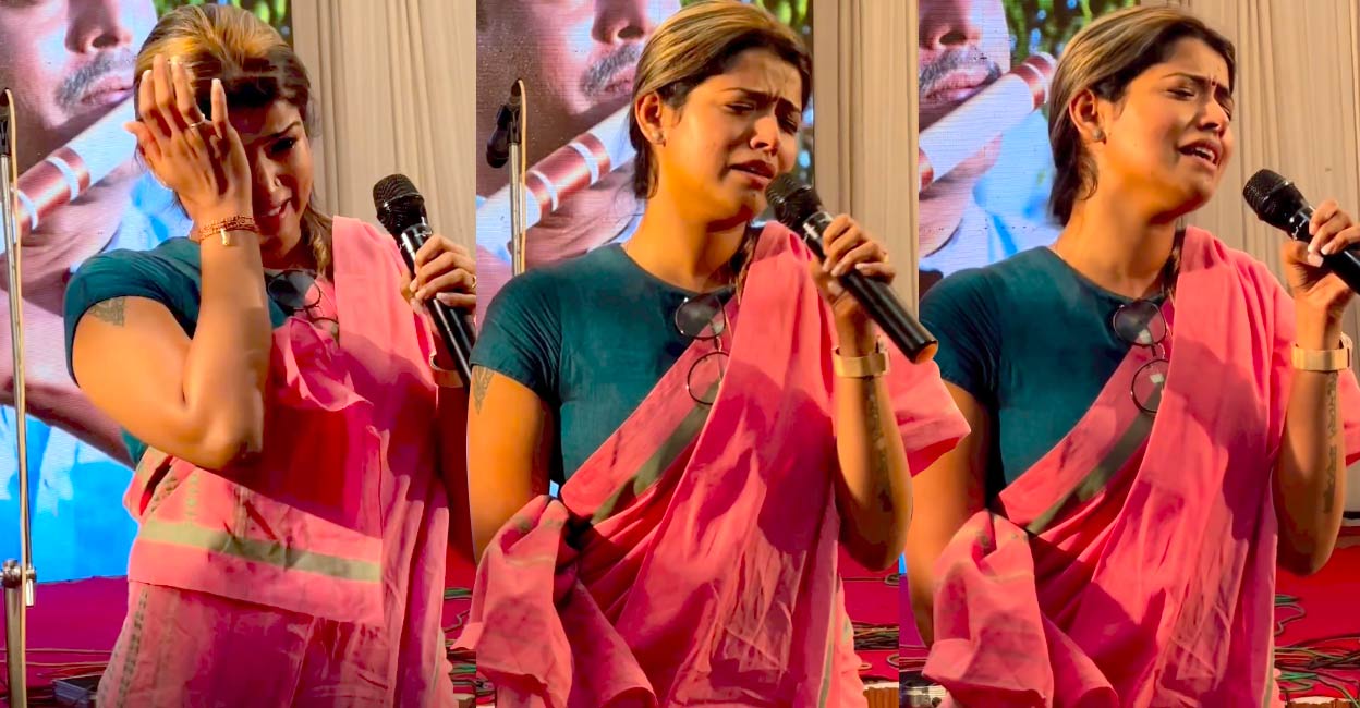 "Emotional Tribute: Amrita Suresh's Heartfelt Singing at Father's ...