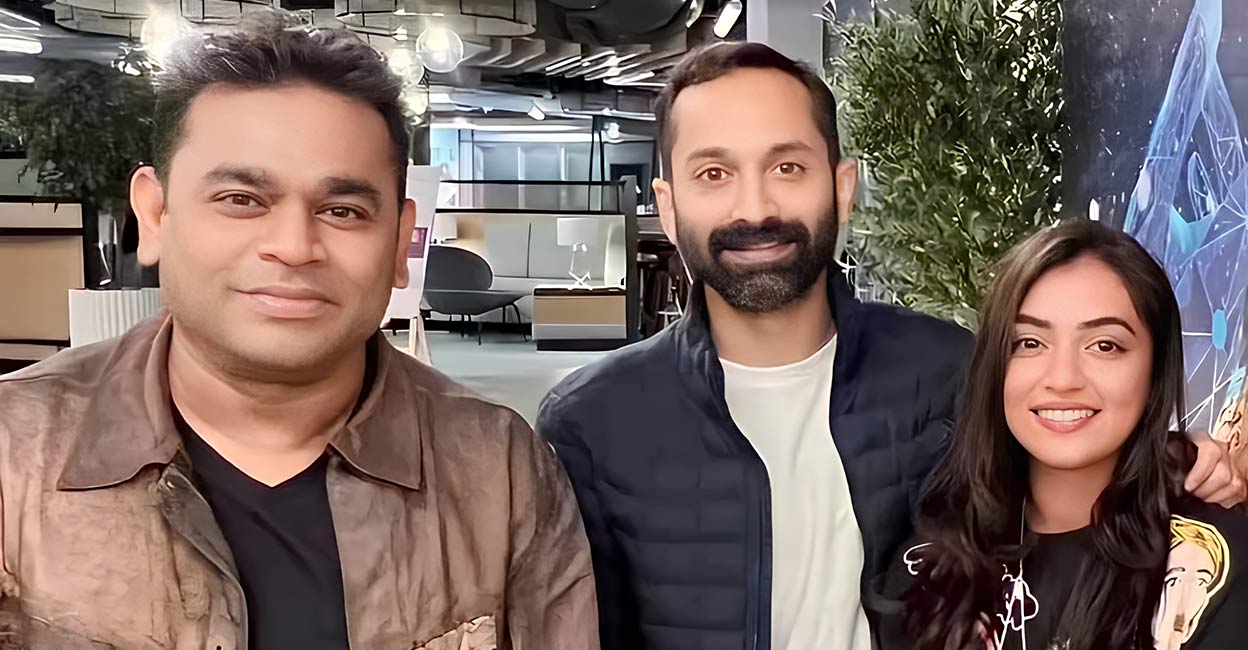 ‘ഇതിഹാസത്തിനൊപ്പം’; എ.ആർ.റഹ്മാനൊപ്പമുള്ള ചിത്രം പങ്കിട്ട് നസ്രിയ ...