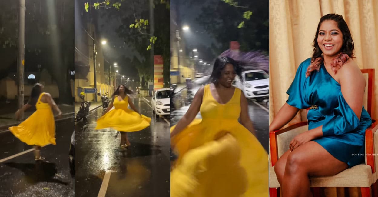 മഴ നനഞ്ഞ് ‘കൂൾ’ ആയി നടുറോഡിൽ സയനോരയുടെ നൃത്തം; വിഡിയോ | Singer Sayanora ...