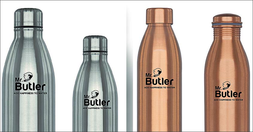 കോപ്പർ, തെർമോസ്റ്റീൽ ബോട്ടിലുകളുമായി മിസ്റ്റർ ബട്‌ലർ