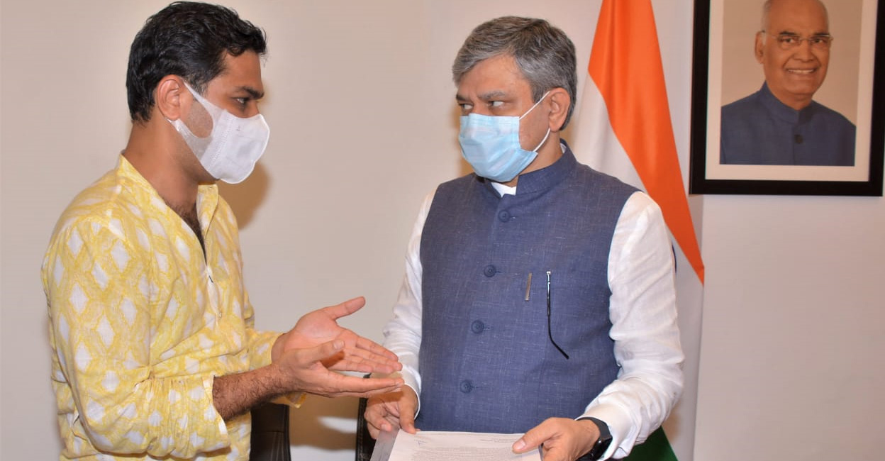 കേന്ദ്രമന്ത്രിയെ കണ്ട് ഹൈബി ഈ‍ഡൻ | Hibi eden | Kerala | Manorama News