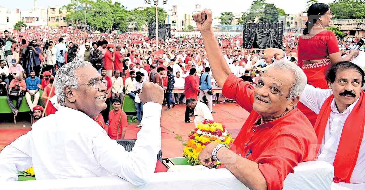 ചെങ്കൊടി പിടിക്കുന്ന യുവത്വം രാജ്യത്തിന്റെ പ്രതീക്ഷ: ഡി.രാജ - D. Raja ...