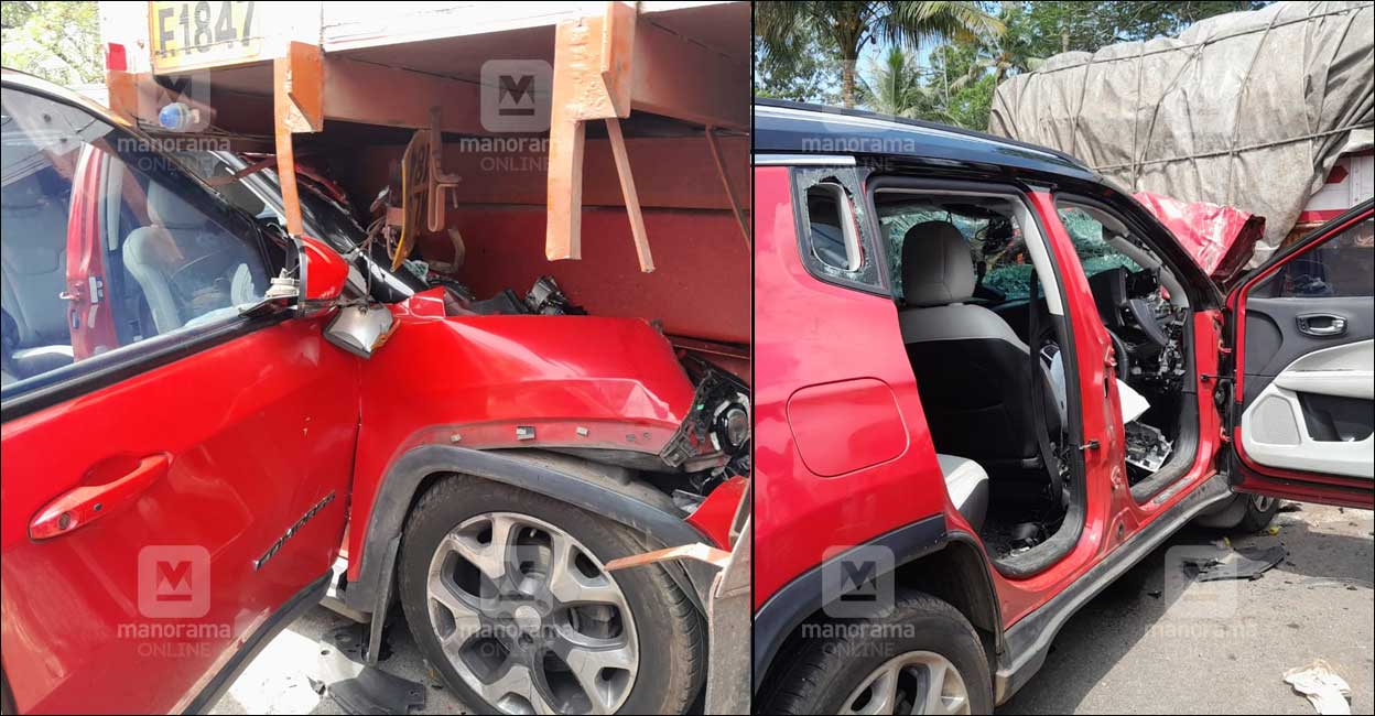 എ.എം.ആരിഫ് എംപി ഓടിച്ച കാർ ചേർത്തലയിൽ അപകടത്തിൽ പെട്ടു - AM Arif Car ...