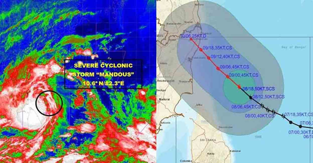 മാൻഡോസ് ചുഴലിക്കാറ്റ്: ചെന്നൈയിൽ കനത്ത മഴ, കേരളത്തിലും പെയ്യുമെന്ന് ...