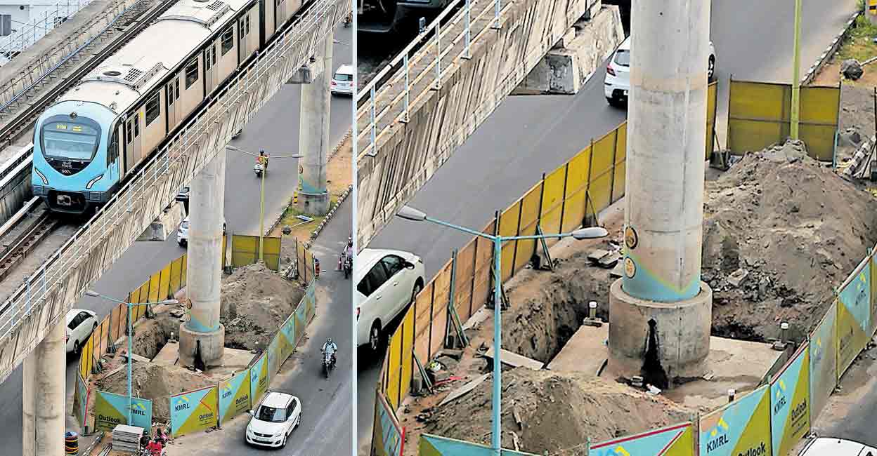 മെട്രോ പാളത്തിന് ചെരിവ് | Kochi Metro | Manorama News