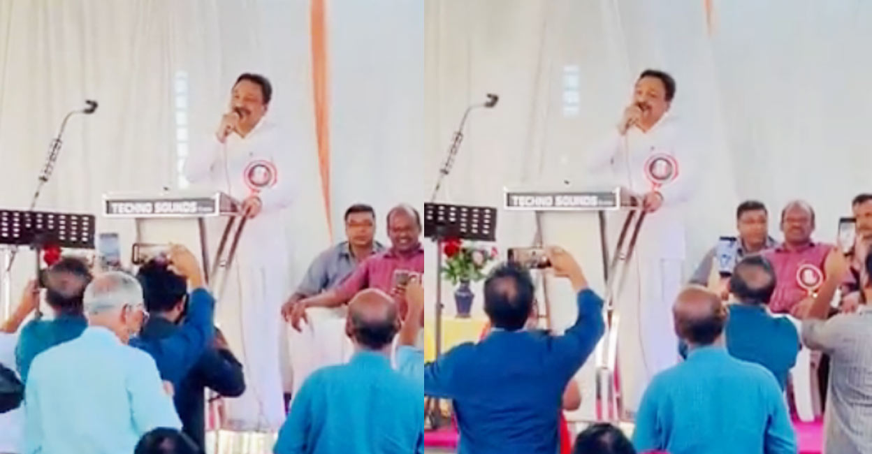 ‘ആയിരം കാതമകലയാണെങ്കിലും...’; പാട്ടുപാടി താരമായി പാണക്കാട് സാദിഖലി ...