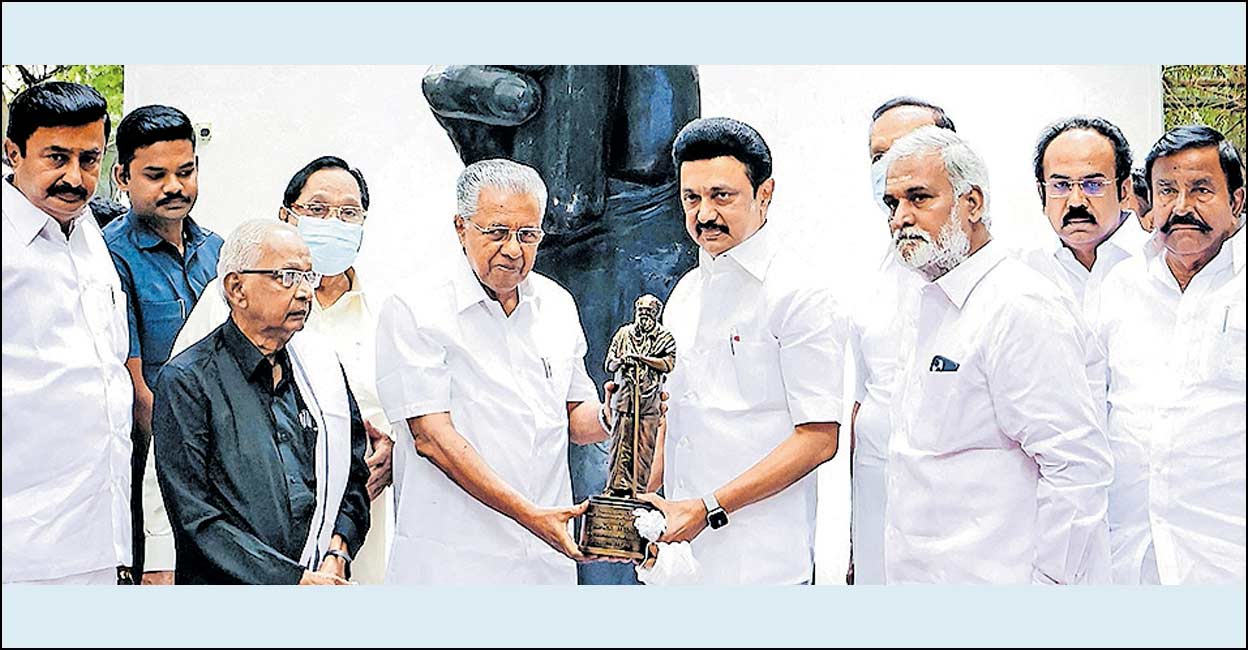 വൈക്കം സത്യഗ്രഹം: പെരിയാർ അഭിമാന സ്മരണയെന്ന് പിണറായി - Vaikom ...