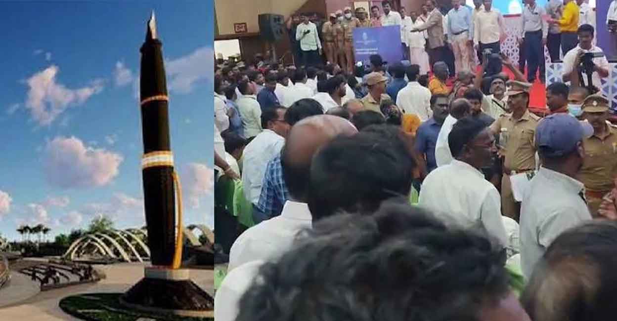 ‘ആ പേന കടലിൽ സ്ഥാപിച്ചാൽ ഇടിച്ചുകളയും’: കരുണാനിധിയുടെ സ്മാരകം വിവാദത്തി ...