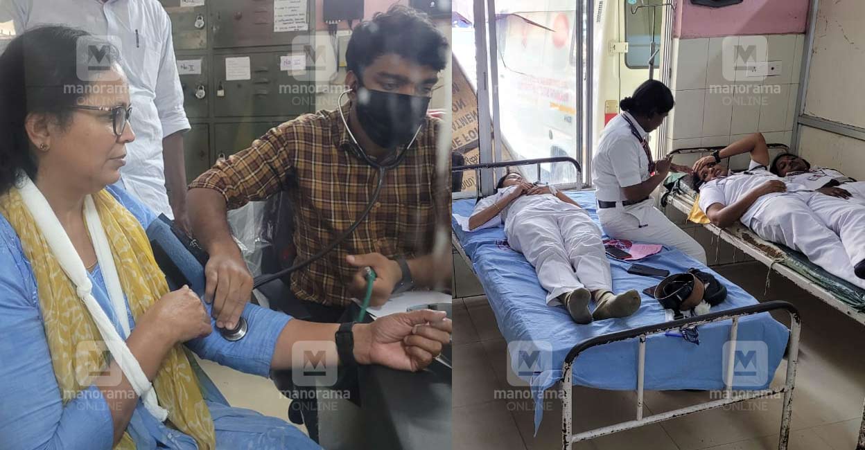 വാച്ച് ആൻഡ് വാർഡ് ബൂട്ടിട്ട് ചവിട്ടി, നിലത്തുവീണിട്ടും മർദിച്ചെന്ന് ...