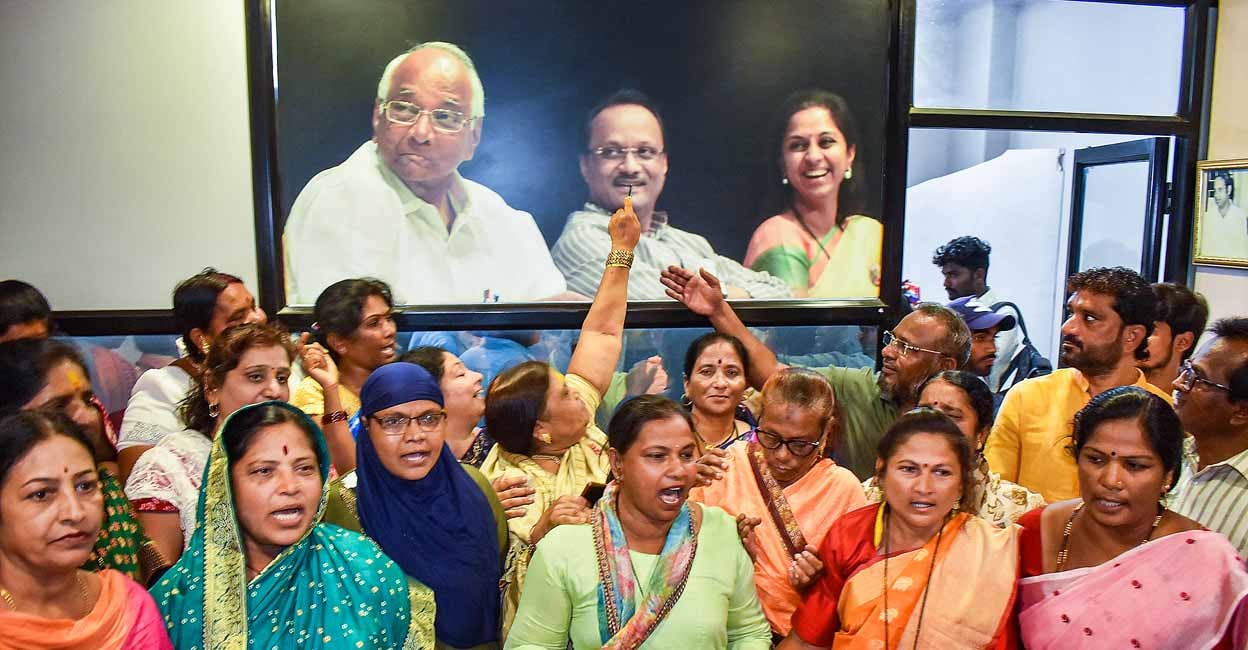 ബിജെപിക്കെതിരെ ഇനി ശരദ് പവാർ–സുപ്രിയ പോരാട്ടം- Maharashtra | Ajit Pawar ...