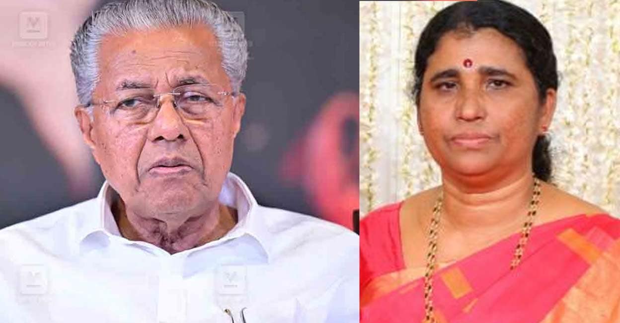 മുഖ്യമന്ത്രിക്ക് ഭക്ഷ്യമന്ത്രി ജി.ആർ. അനിലിന്റെ ഭാര്യ ലതാദേവിയുടെ രൂക്ഷ ...