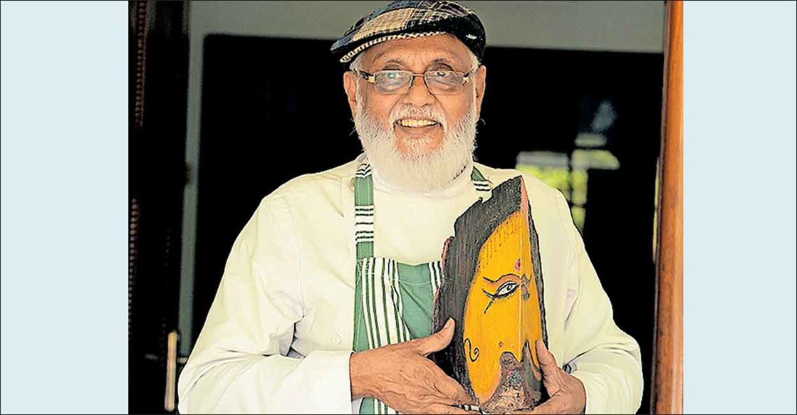 കലയും ദർശനവും ചേർന്ന് 77 - Fr KM George first solo painting and ...