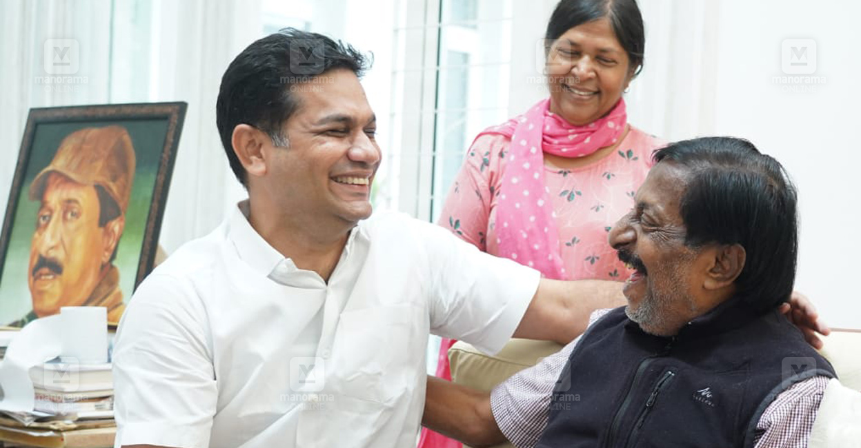 ശ്രീനിവാസന്റെ വീട്ടിലെത്തി ഹൈബി-Hibi Eden visited Sreenivasan's house