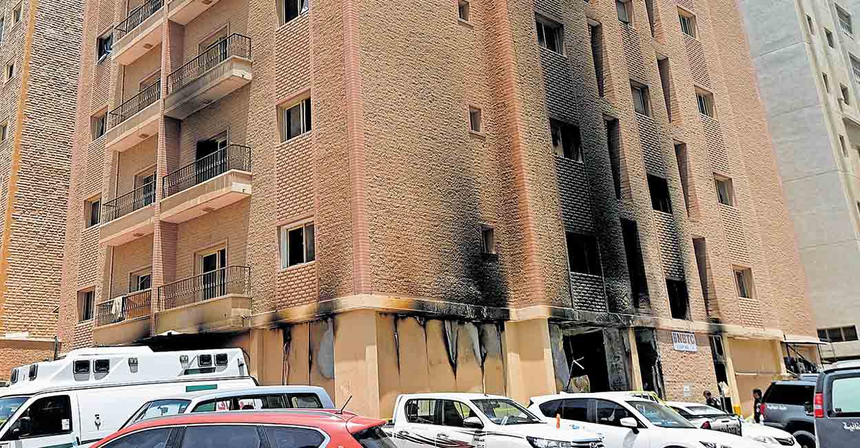 കുവൈത്ത് തീപിടിത്തം: ജീവനുവേണ്ടി ചാടി, മരണത്തിലേക്ക് - Kuwait Fire ...