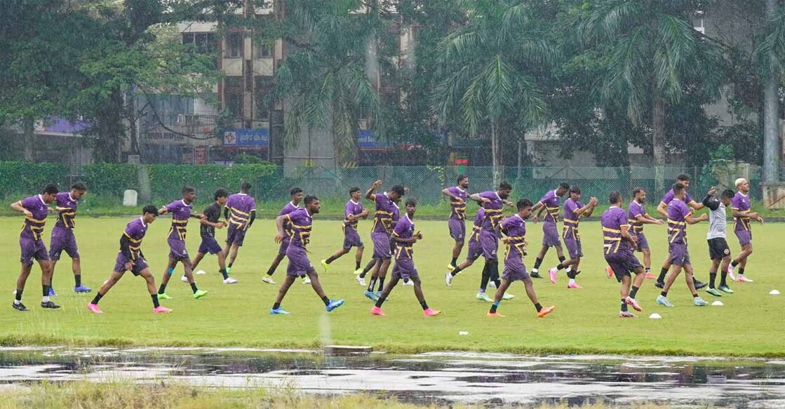 ഫോഴ്സ കൊച്ചി എഫ്‍സി, തൃശൂർ മാജിക് എഫ്‍സി, സൂപ്പർ ലീഗ് കേരള 2024 മത്സരം ...