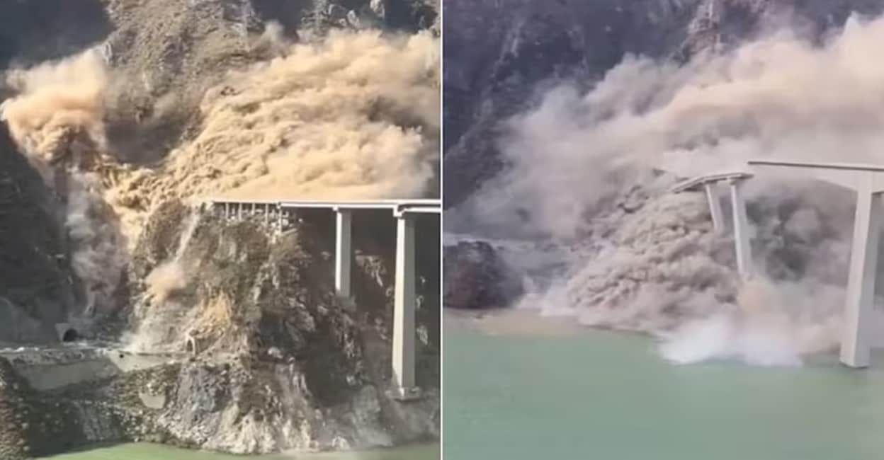 ‘ചൈനയിലെ പഞ്ചവടിപ്പാലം?’; ഹോങ്ചി പാലം തകർന്നു വീണു, കോൺക്രീറ്റുക ...