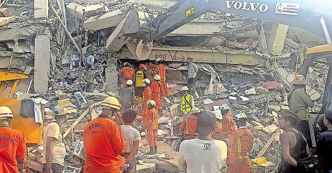 മ്യാൻമർ ഭൂകമ്പത്തിൽ മരണം 2056 ആയി; 3900 പേർ ആശുപത്രിയിൽ, കണ്ടെത്താനുള്ളത് 270 പേരെ | മനോരമ ഓൺലൈ ...