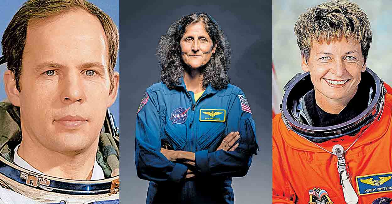 ബഹിരാകാശ നടത്തം: മുന്നിൽ അനത്തോലി സോലോവീവ് - Anatoly Solovyev walked ...