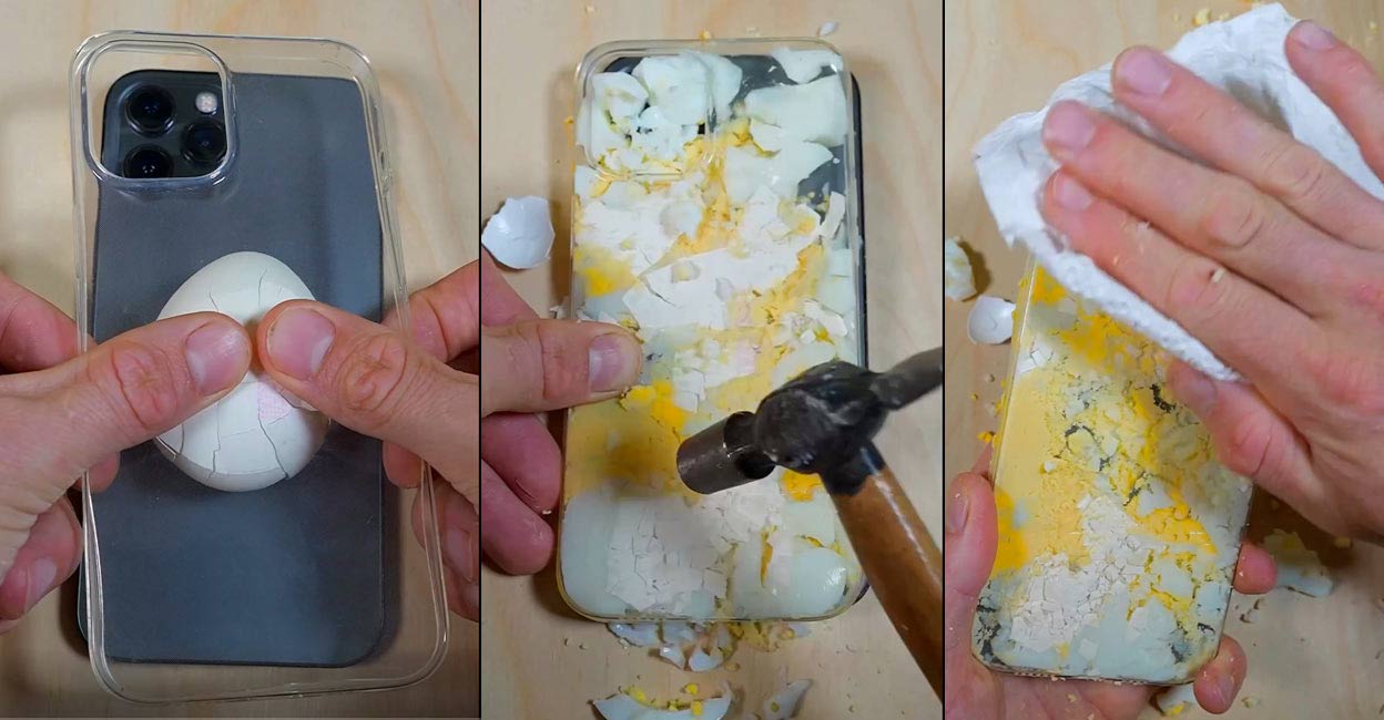 This Video Of Man Crushing Boiled Egg On iPhone Has 3 Million Views