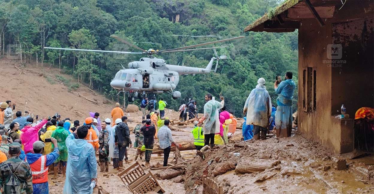 വയനാട് ഉരുൾപൊട്ടൽ: രക്ഷാപ്രവർത്തനം രണ്ടാം ദിനം– Massive landslides ...