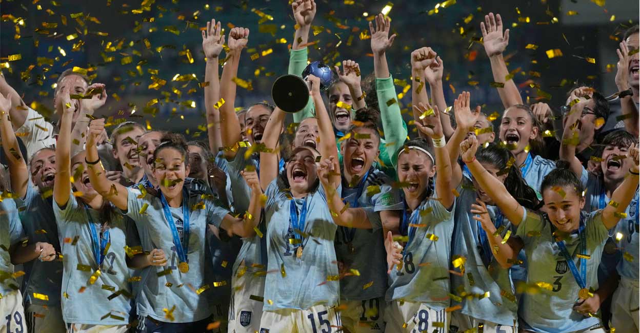 സ്പെയിൻ വനിതാ ലോകകപ്പ് ജേതാക്കൾ | Under 17 women's world cup | Football ...