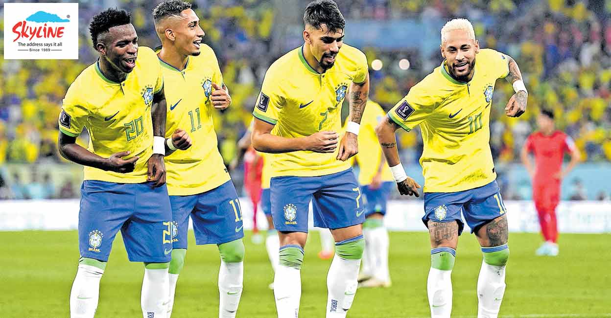 ബ്രസീലിന്റെ ഡാൻസ് മാസ്റ്റർമാർ! - Brazil players Dance celebrations