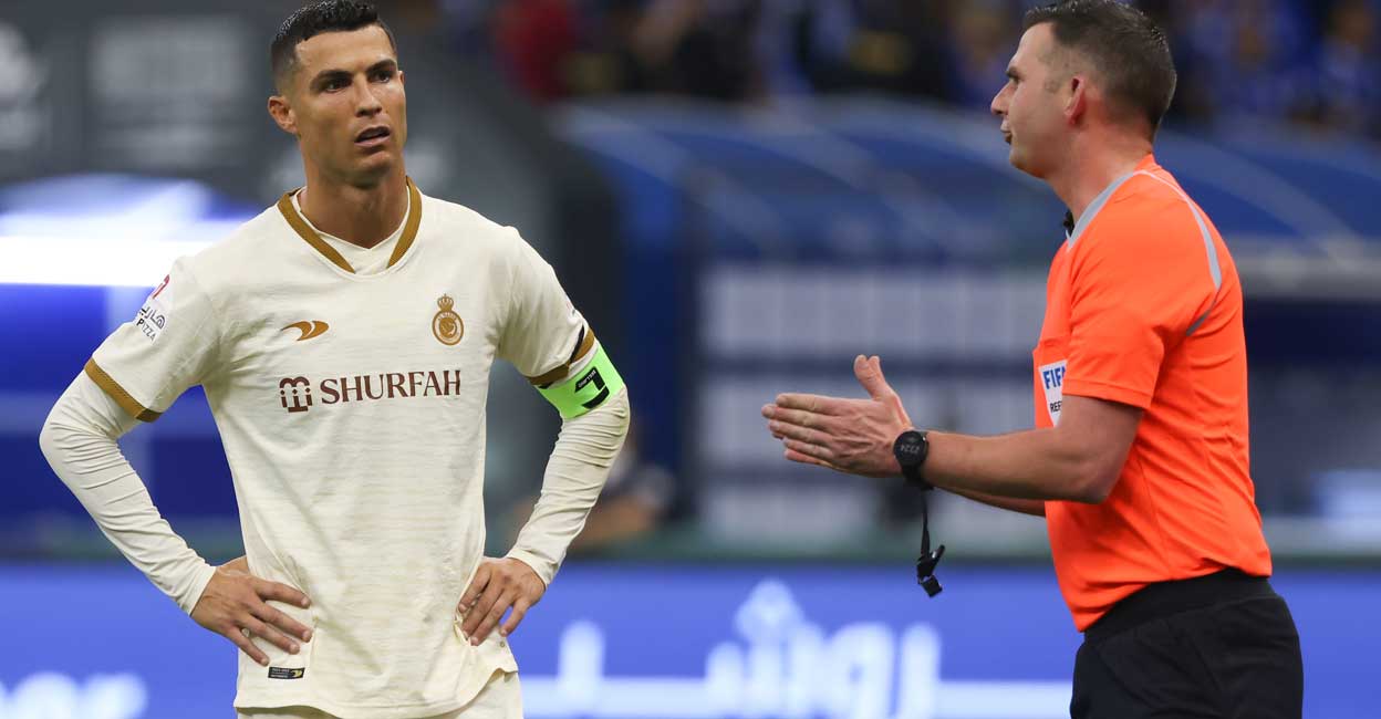 "Cristiano Ronaldo's Controversial Yellow Card and Obscene Gesture at ...