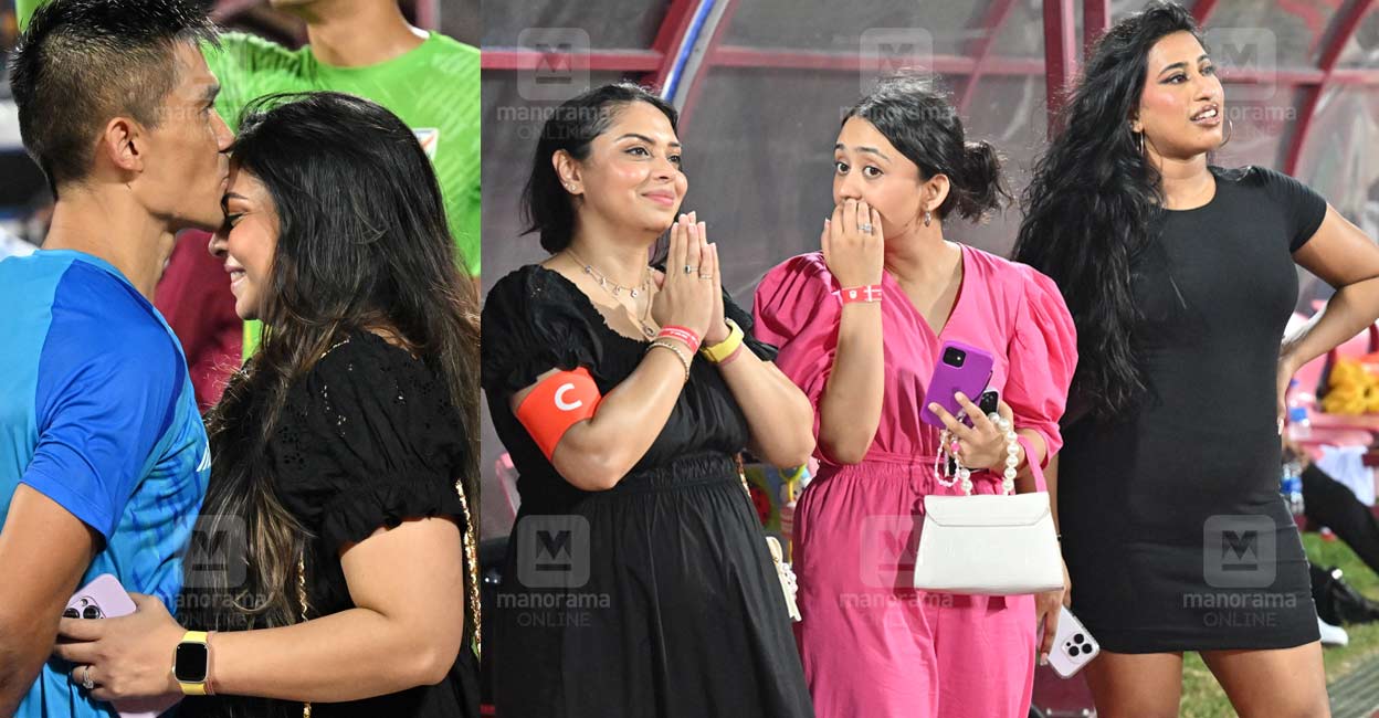 ഇതാ ‘യഥാർഥ ക്യാപ്റ്റൻ’; ഗർഭിണിയായ ഭാര്യയെ ആം ബാൻഡ് ധരിപ്പിച്ച് ഛേത്രി, സ്നേഹചുംബനവും- Sunil ...