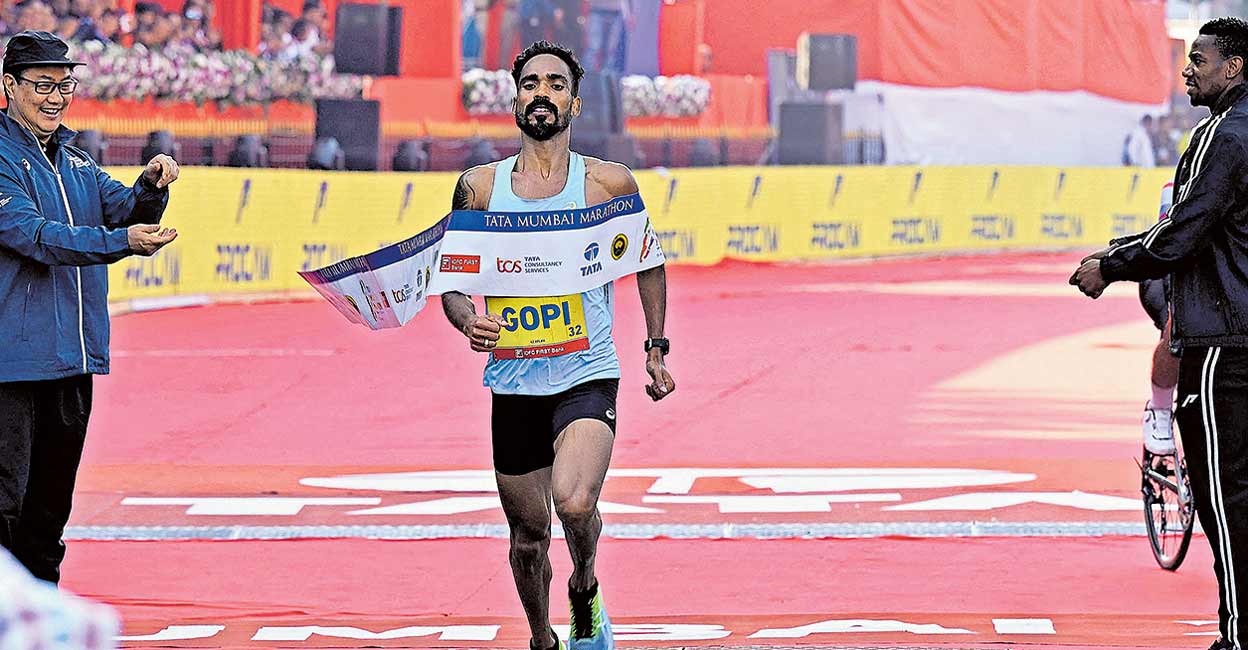 ‘മാസ്റ്റർ’ ഗോപി- t gopi | Winner of the Mumbai Marathon | Manorama News ...