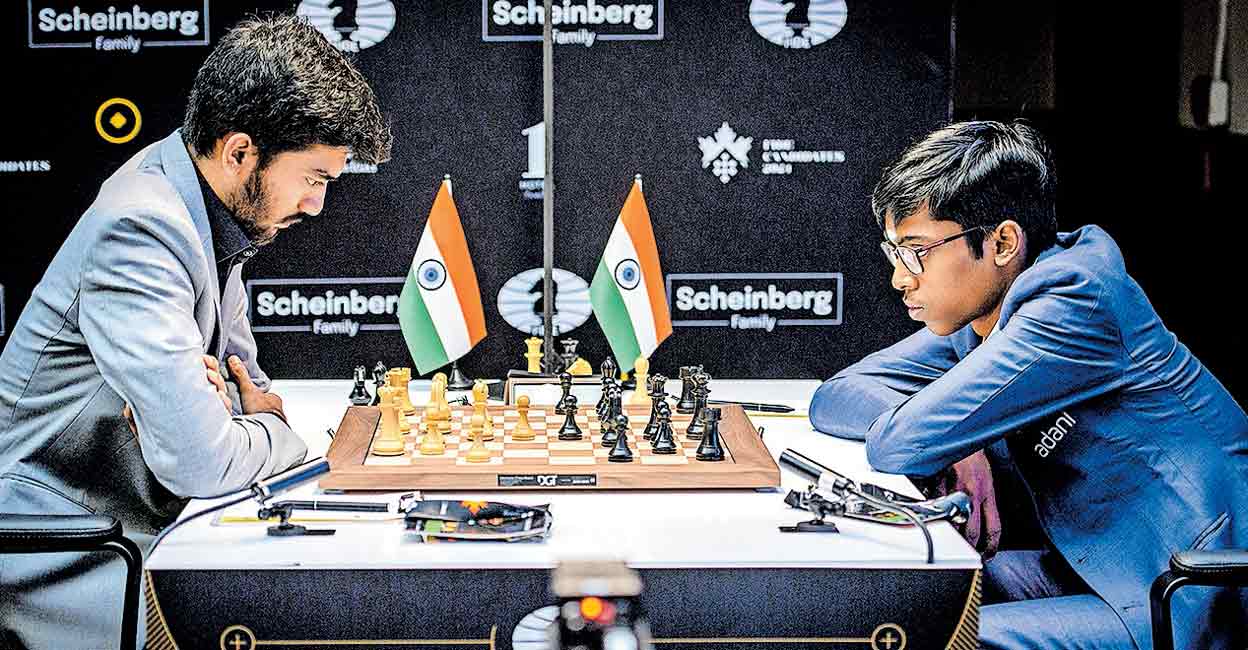 കാൻഡിഡേറ്റ്സ് ചെസ് നകാമുറയെ വീഴ്ത്തി വിദിത്- Candidates chess updates ...