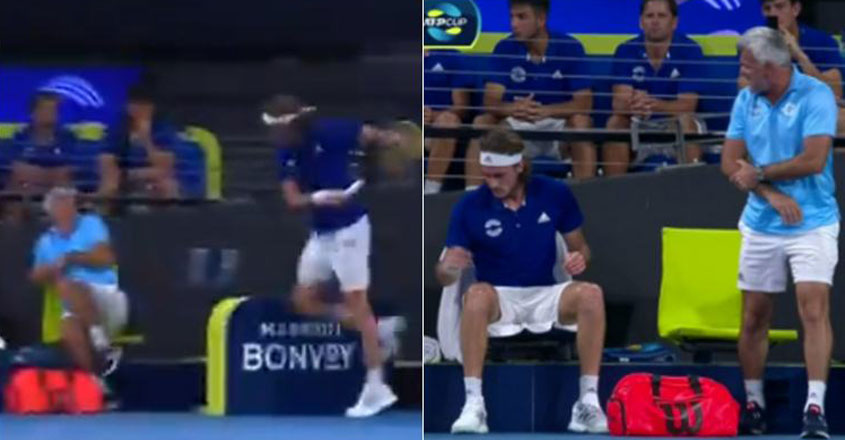 അച്ഛനെ മുറിവേൽപ്പിച്ച സിറ്റ്സിപാസിന് അമ്മയുടെ ശകാരം | Tsitsipas loses a ...