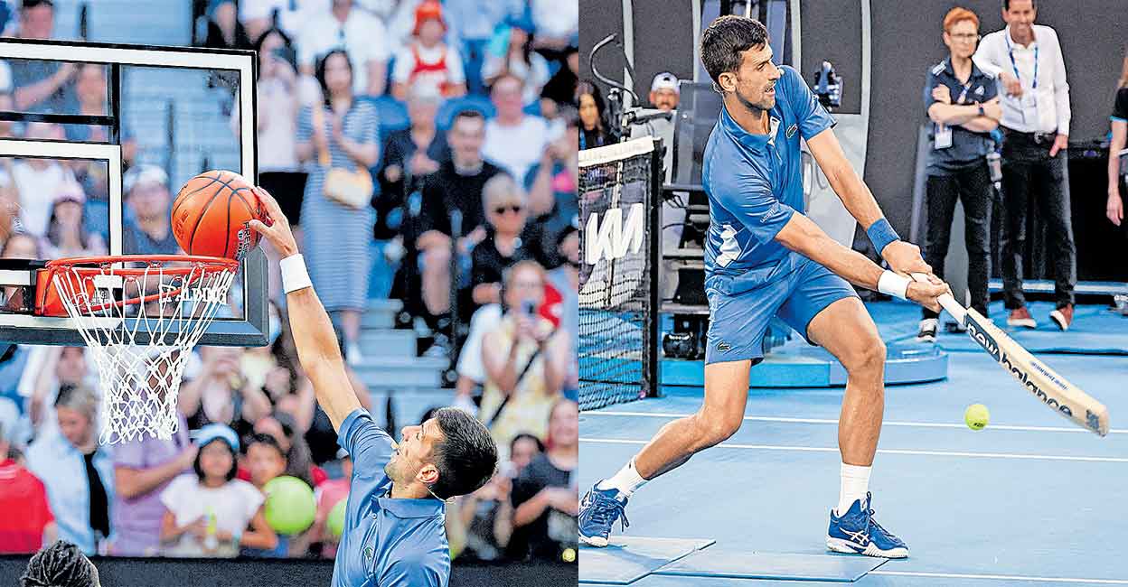 ദശാവതാരം!- Novak Djokovic in Exhibition competition held at the Arena ...
