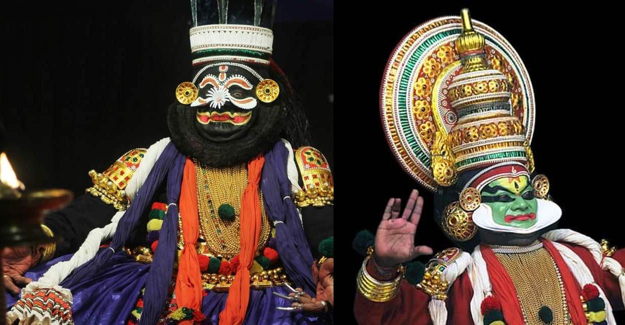 തലമുറകളുടെ അപൂർവ സംഗമവുമായി കളിയരങ്ങിൽ കിരാതം - Kiratham | Kathakali ...