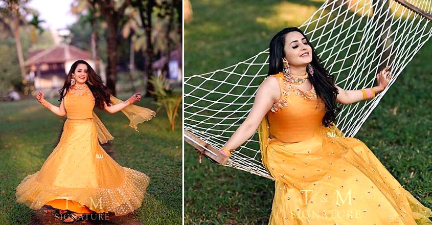മഞ്ഞ ലെഹംഗയിൽ അതിസുന്ദരി | Actress Bhama | Bhama Mehendi | Bhama ...