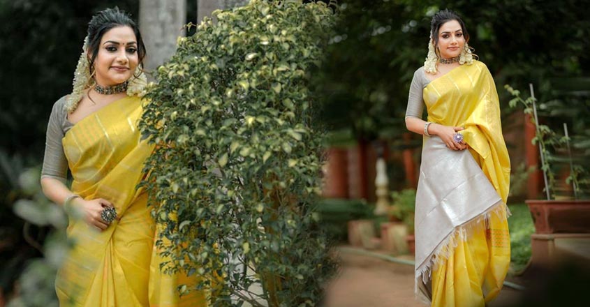 സാരിയിൽ അതിസുന്ദരിയായി റിമി ടോമി | Rimi Tomy | Saree | Silk Saree ...