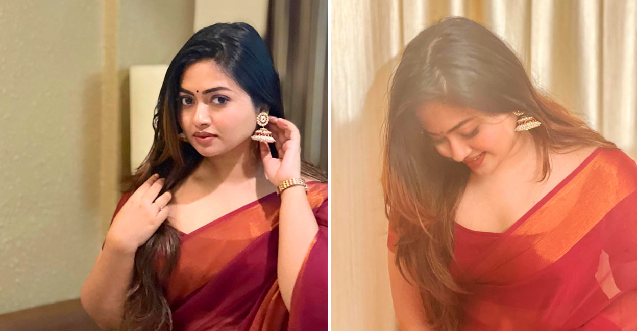 ഹൃദയം കവരുന്ന രാജകുമാരി; സാരിയിൽ സുന്ദരിയായി ശാലിൻ സോയ- Shaalin Zoya ...