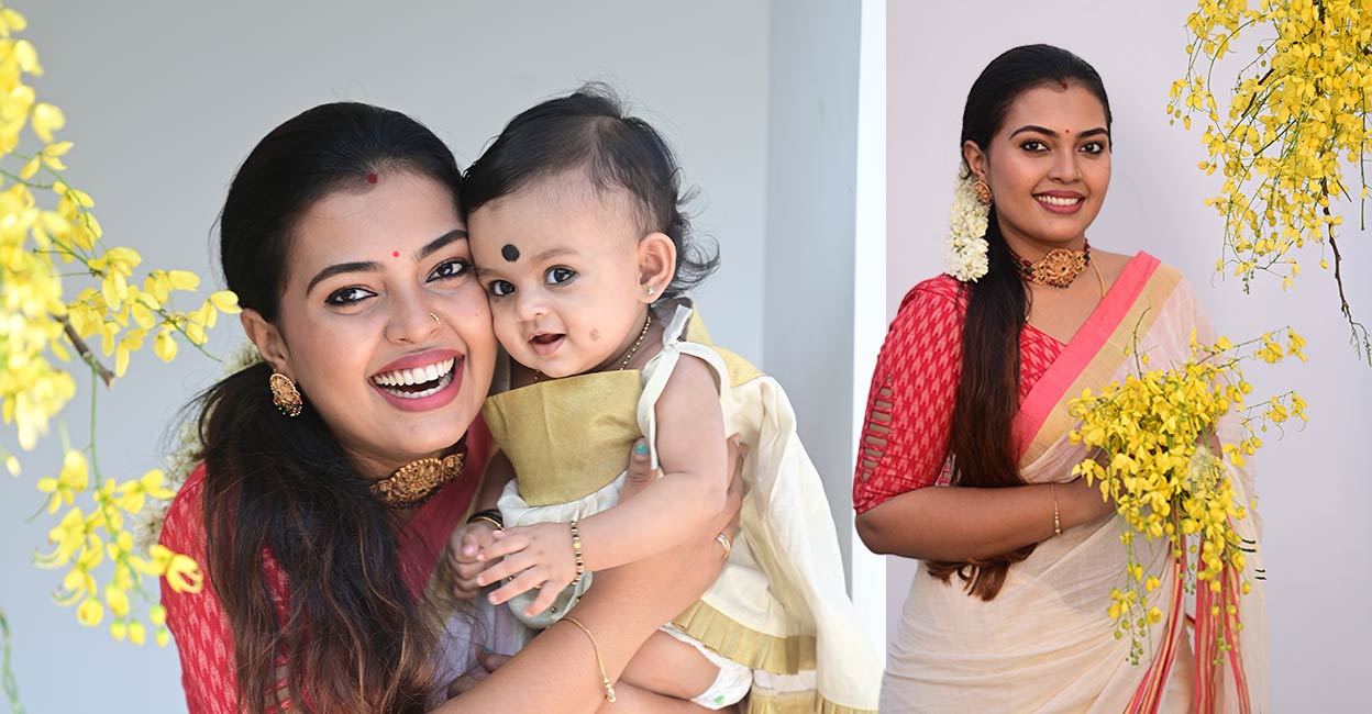 കയ്യിൽ കൊന്നപ്പൂവുമായി മൃദുലയുടെ വിഷു സ്പെഷൽ ഫോട്ടോഷൂട്ട്- Mridula Vijay | Photoshoot ...