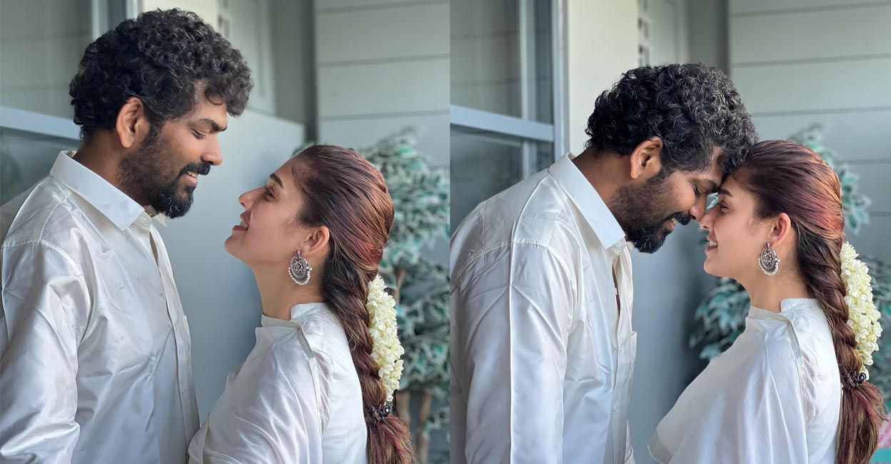 ട്രഡീഷണൽ ഔട്ട്ഫിറ്റിൽ തിളങ്ങി വിക്കിയും നയൻസും, കുഞ്ഞു മുണ്ടുടുത്ത് ...