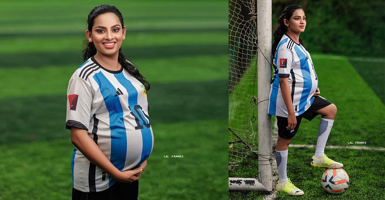 മെസി ആരാധികയുടെ ഗർഭകാല ഫോട്ടോഷൂട്ട് - Maternity Photoshoot | Messi Fan ...